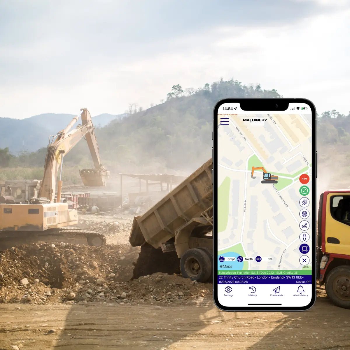 TS Plant Machinery GPS Tracker | Trackershop UK